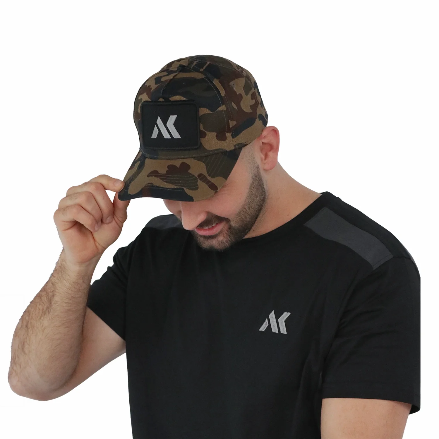 Cap Camouflage Logo Stick Grey